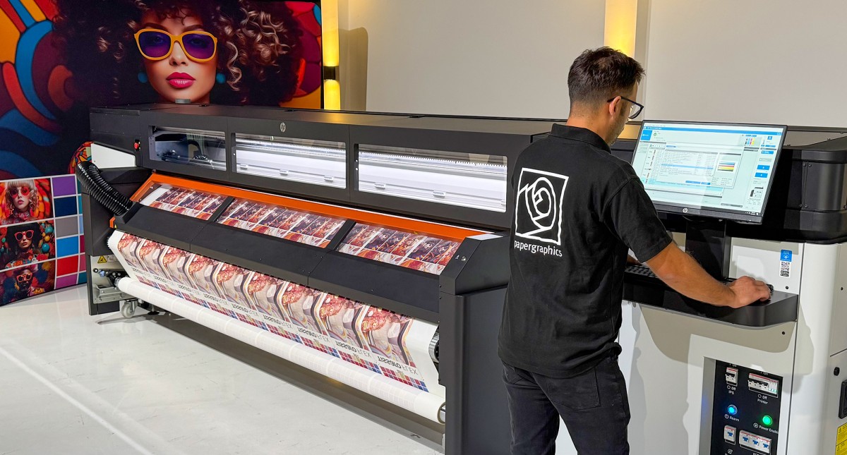 HP Stitch S1000 Fabric & Textile Dye Sublimation Printer - Papergraphics